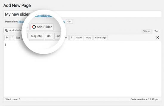 How to create your first slider using Soliloquy Slider